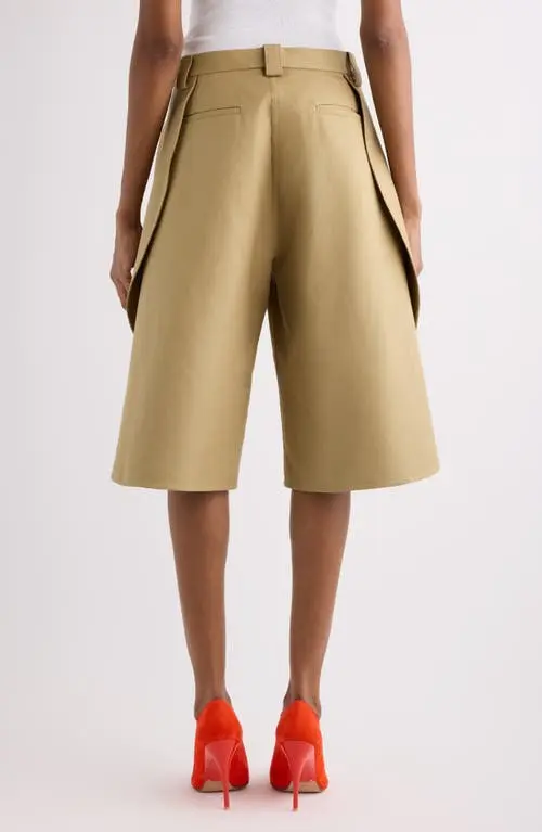 Balenciaga Tulip Pleated Bermuda Shorts