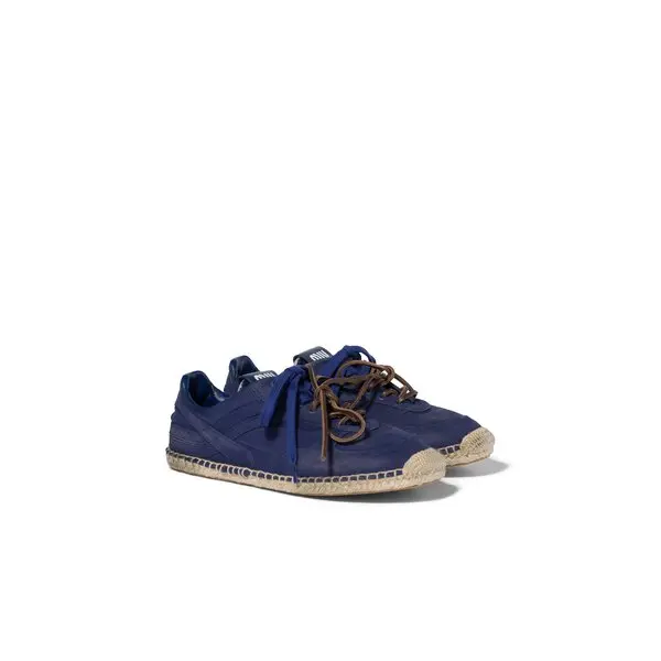 Miu Miu Gymnasium Gabardine Sneakers - Ink Blue