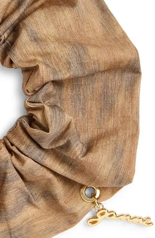 GANNI Ikat Scrunchie - Burro