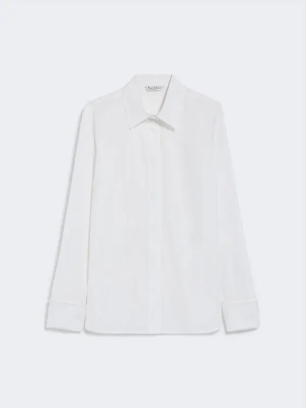 Max Mara Cotton Logo Shirt - Optical White