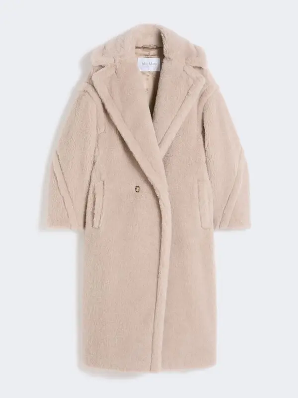 Max Mara Teddy Bear Icon Coat In Alpaca And Wool - Sand