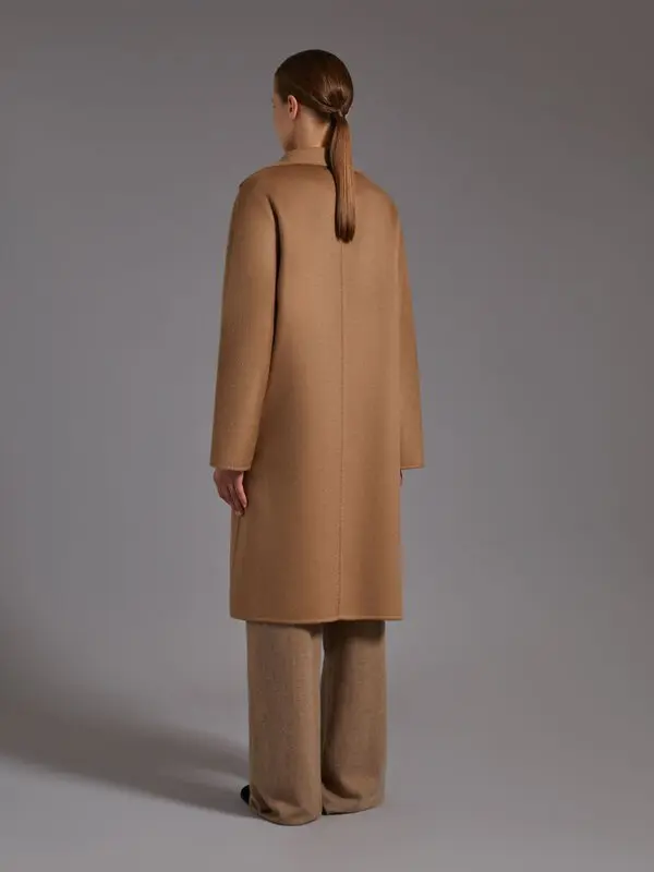 Max Mara Cashmere Zibeline Double-face Coat - Camel