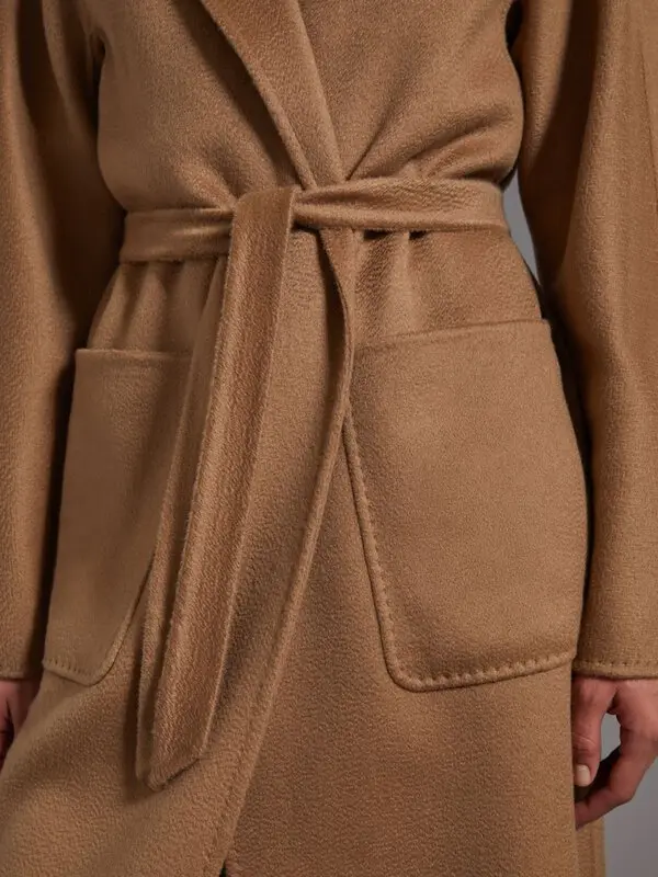 Max Mara Cashmere Zibeline Double-face Coat - Camel