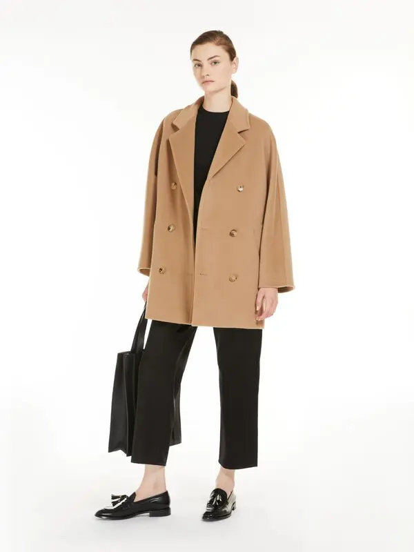 Max Mara Short 101801 Icon Coat - Camel