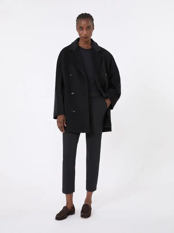 Max Mara Short 101801 Icon Coat - Black