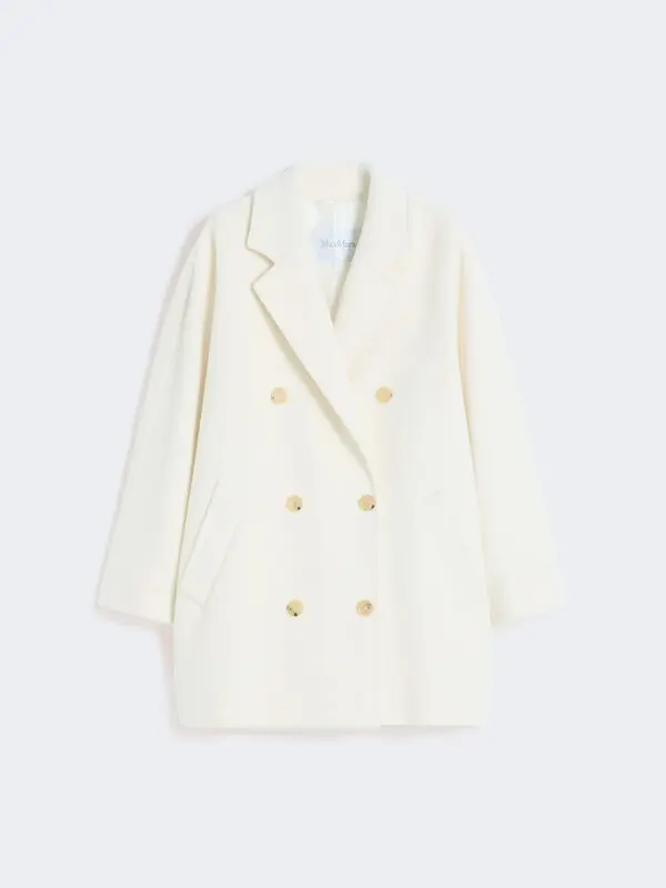 Max Mara Short 101801 Icon Coat - White