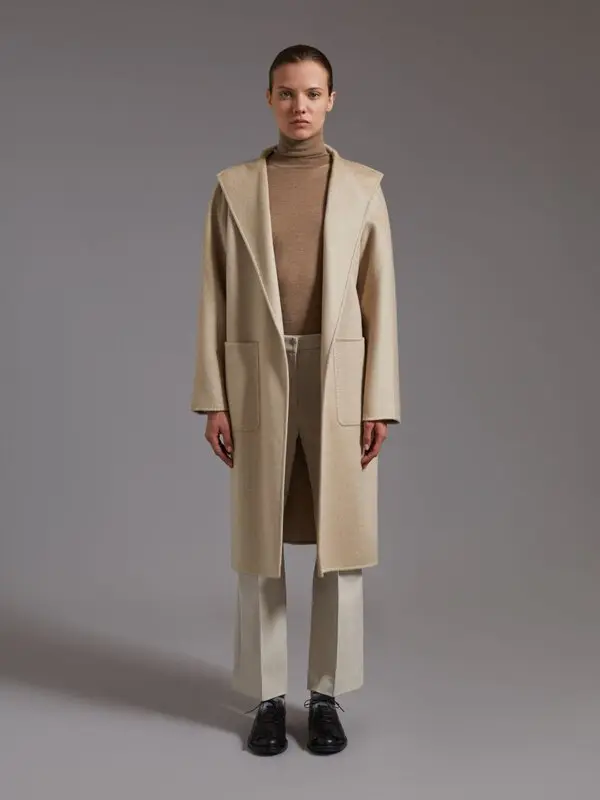 Max Mara Midi Cashmere Zibeline Coat