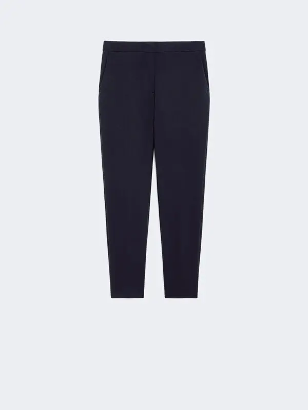 Max Mara Viscose Jersey Trousers - Ultramarine