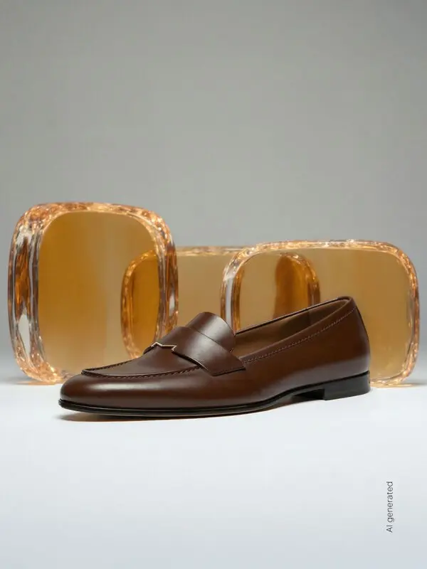 Max Mara Leather Loafers - Cocoa