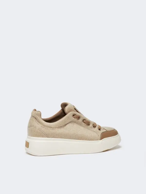 Max Mara Cashmere Trainers - Beige