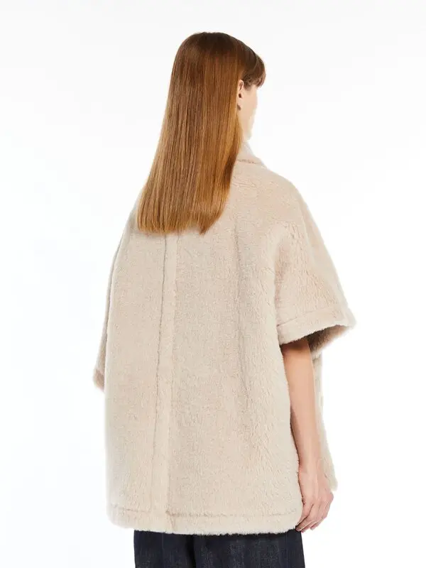 Max Mara Teddy Fabric Cape - Beige