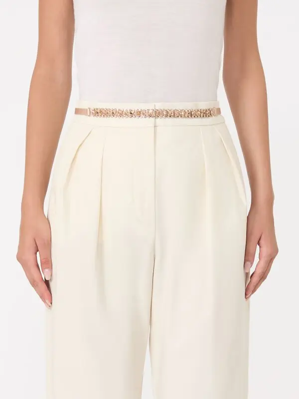 Max Mara Bejeweled Belt - Powder