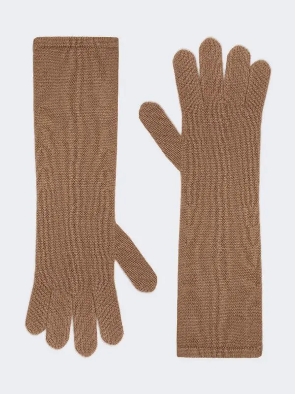 Max Mara Cashmere Gloves - Hazelnut Brown