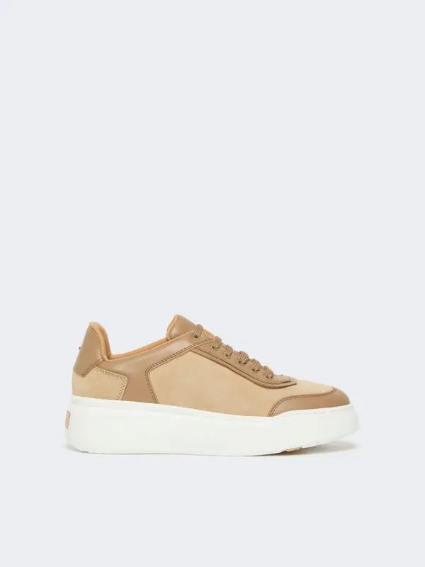 Max Mara Urban Suede Sneakers - Camel