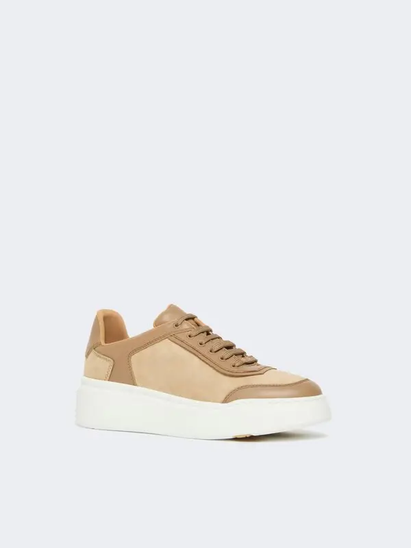 Max Mara Urban Suede Sneakers - Camel