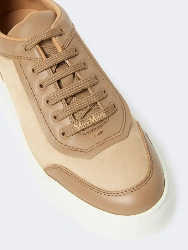 Max Mara Urban Suede Sneakers - Camel