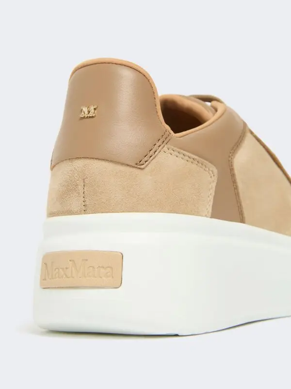 Max Mara Urban Suede Sneakers - Camel