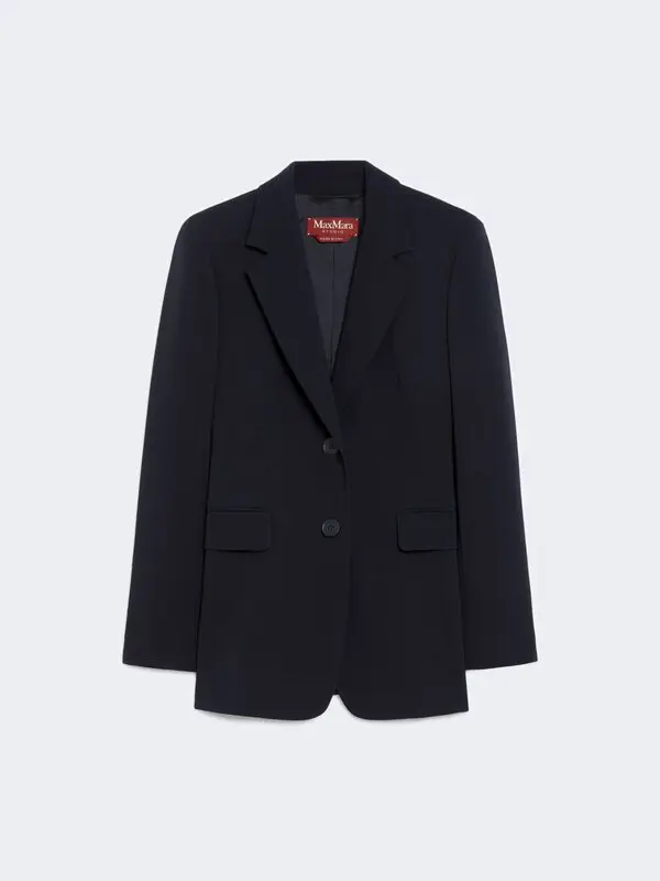 Max Mara Single-breasted Cady Blazer - Navy