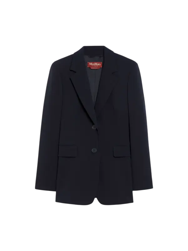 Max Mara Single-breasted Cady Blazer - Navy