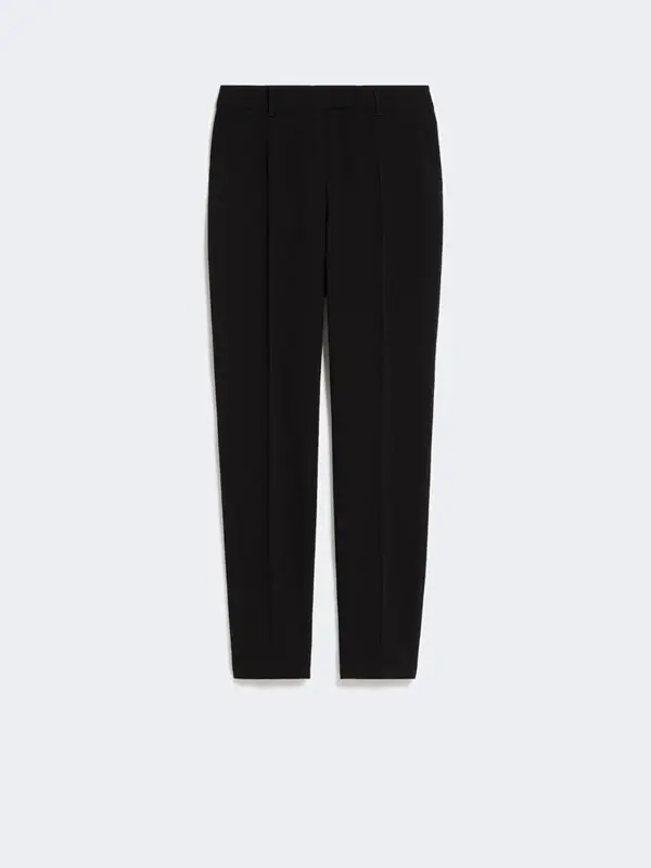 Max Mara Straight-fit Cady Trousers - Black