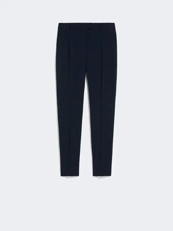 Max Mara Straight-fit Cady Trousers - Navy