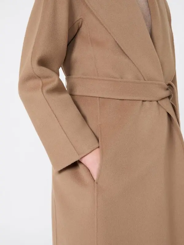 Max Mara Double-faced Wool Robe Coat - Camel