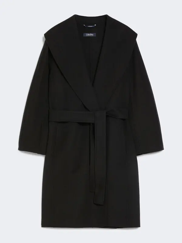 Max Mara Wool Robe Coat - Black