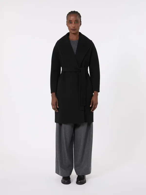 Max Mara Wool Robe Coat - Black