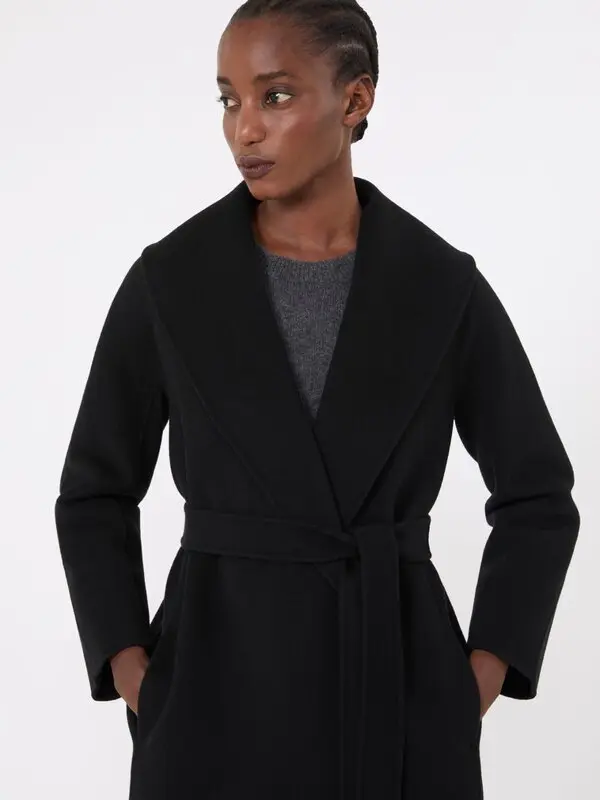 Max Mara Wool Robe Coat - Black