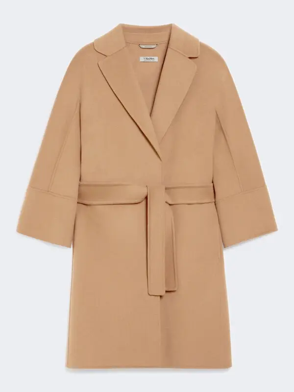 Max Mara Short Double-faced Wool Coat - Camel