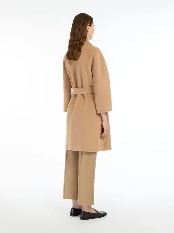 Max Mara Short Double-faced Wool Coat - Camel