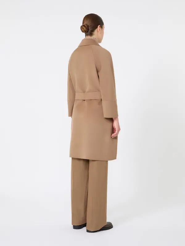 Max Mara Short Double-faced Wool Coat - Camel