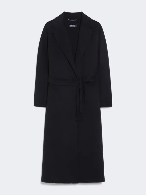 Max Mara Wool Broadcloth Midi Coat - Midnightblue