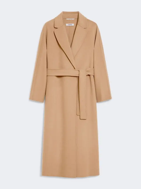 Max Mara Wool Broadcloth Midi Coat - Camel
