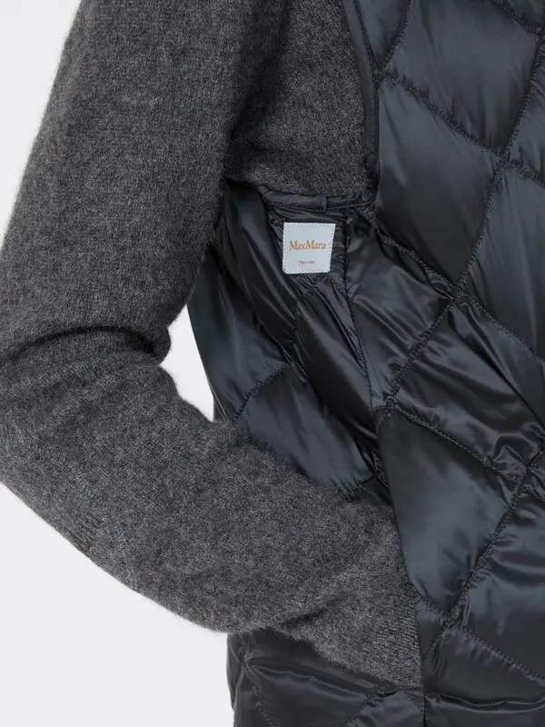 Max Mara Diamond-patterned Padded Gilet - Black