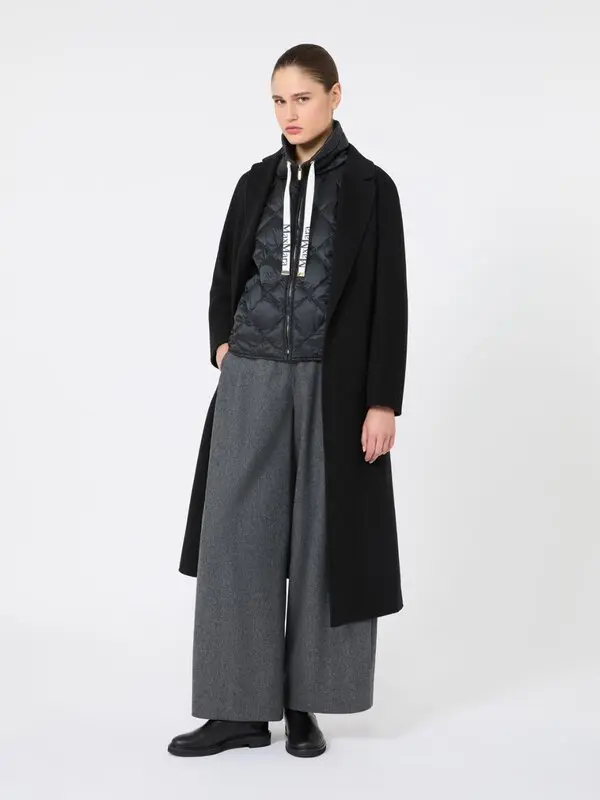Max Mara Diamond-patterned Padded Gilet - Black
