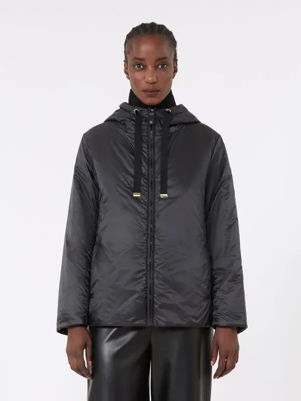 Max Mara Padded Water-repellent Hooded Jacket - Black