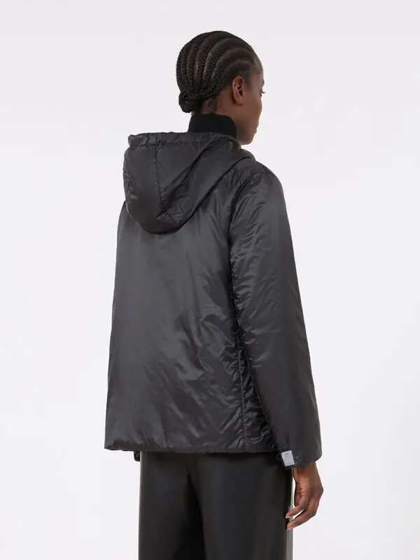 Max Mara Padded Water-repellent Hooded Jacket - Black