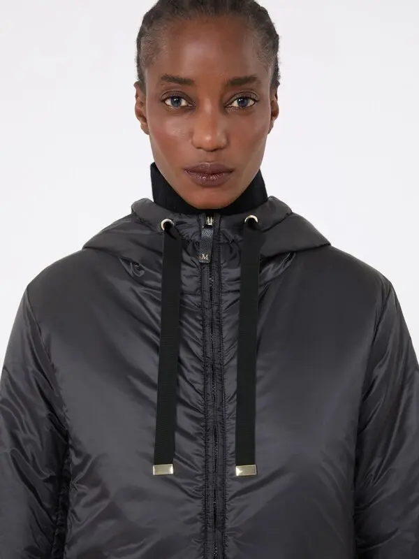 Max Mara Padded Water-repellent Hooded Jacket - Black