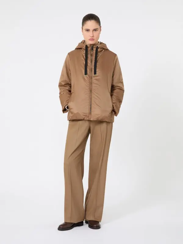 Max Mara Padded Water-repellent Hooded Jacket - Caramel