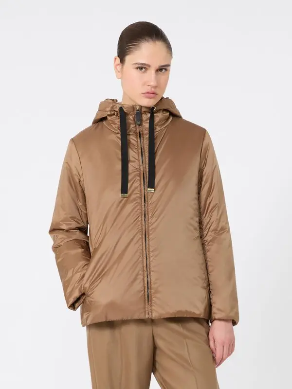 Max Mara Padded Water-repellent Hooded Jacket - Caramel