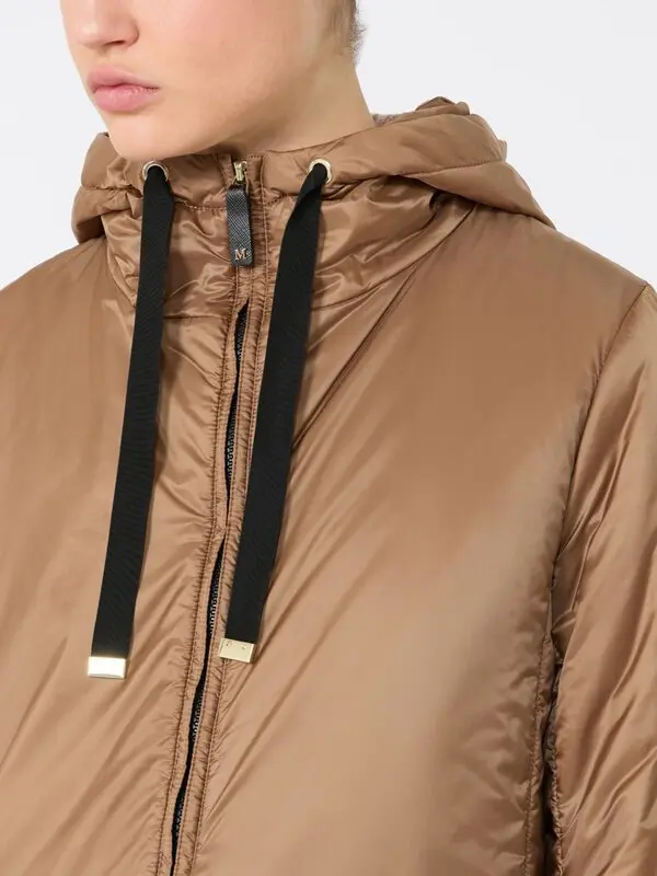 Max Mara Padded Water-repellent Hooded Jacket - Caramel