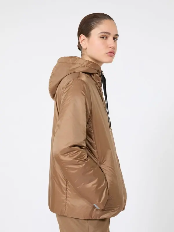 Max Mara Padded Water-repellent Hooded Jacket - Caramel