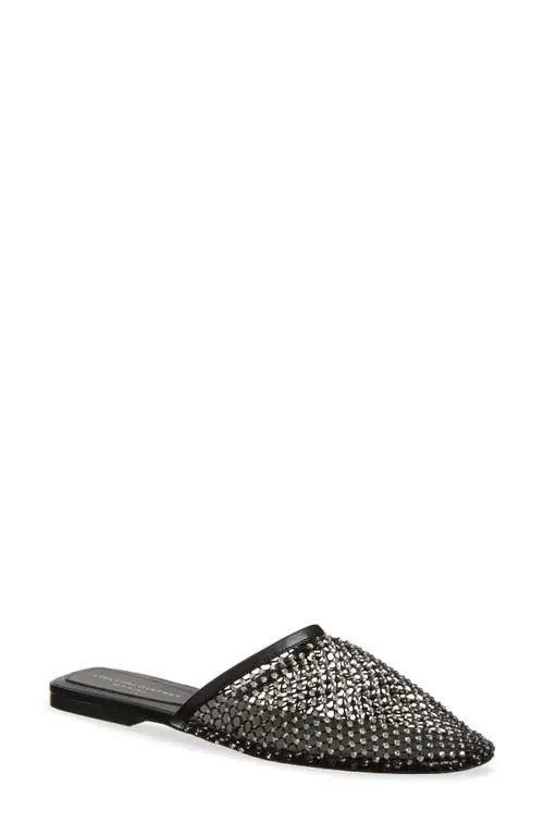 Stella McCartney Crystal Mesh Mules - Black Crystal