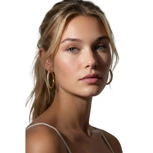 AKALIA Bianca Waterproof Crystal Hoop Earring