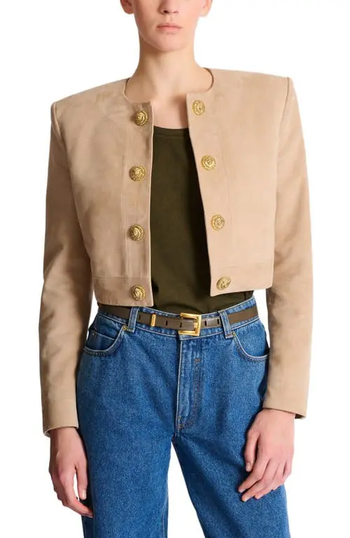 Balmain Anthem Smooth Leather Belt - Green