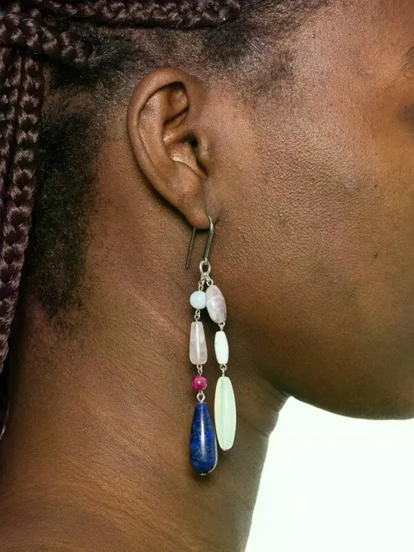 Isabel Marant Étoile Mahi Beaded Drop Earrings - Silver