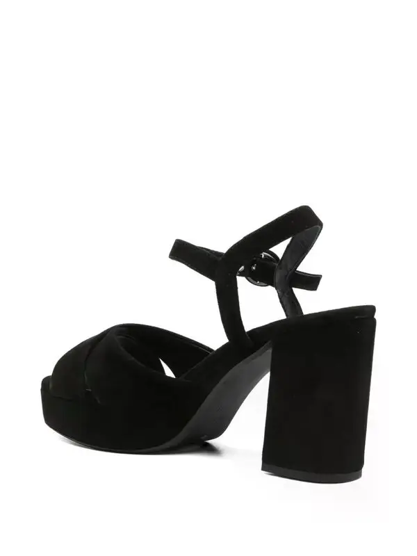 JULIE DEE Crossover-strap Platform Sandals
