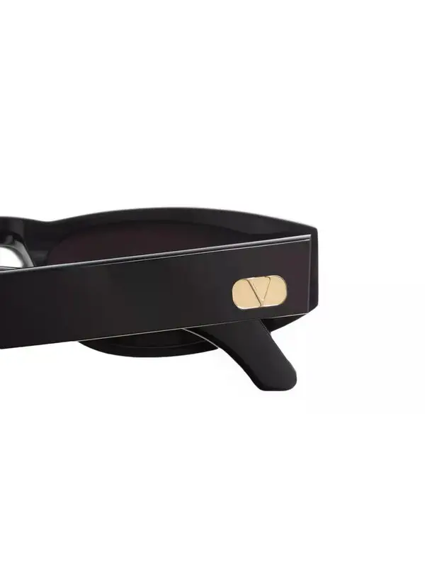 Valentino Garavani Geometric Acetate Sunglasses - Black
