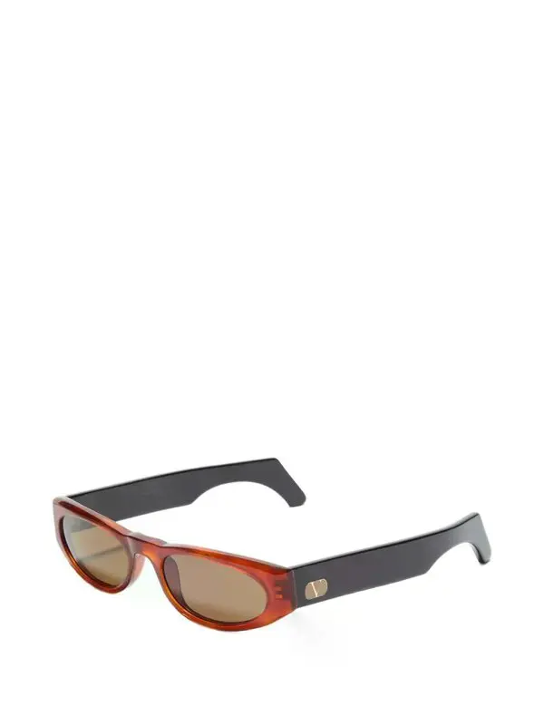 Valentino Garavani Geometric Acetate Sunglasses - Brown